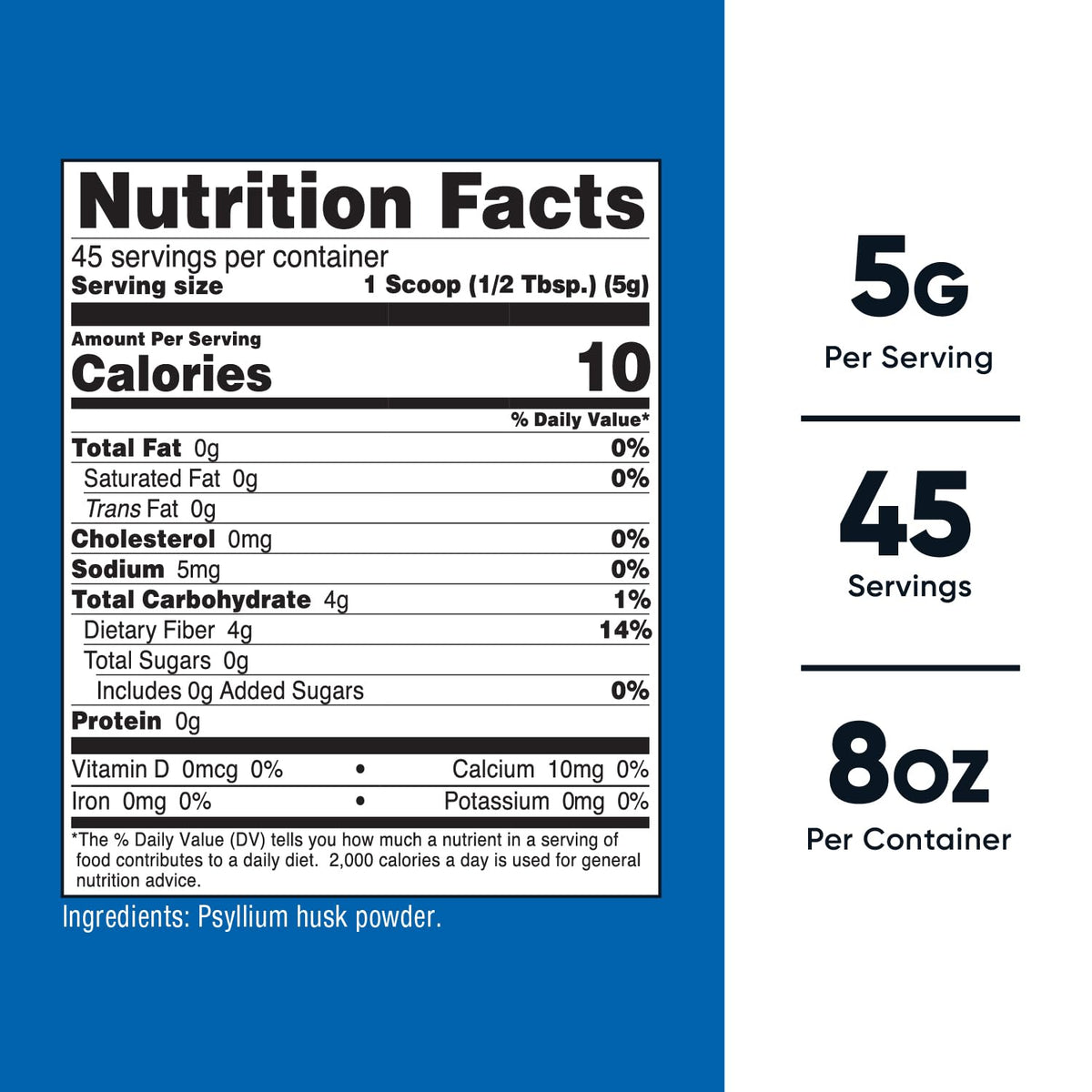 high-fibre psyllium husk powder