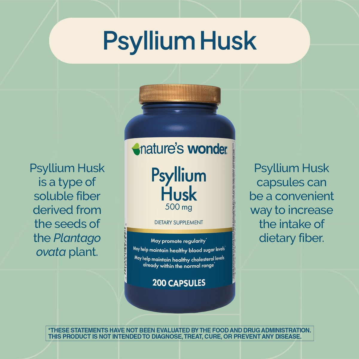 high-fibre psyllium husk supplement