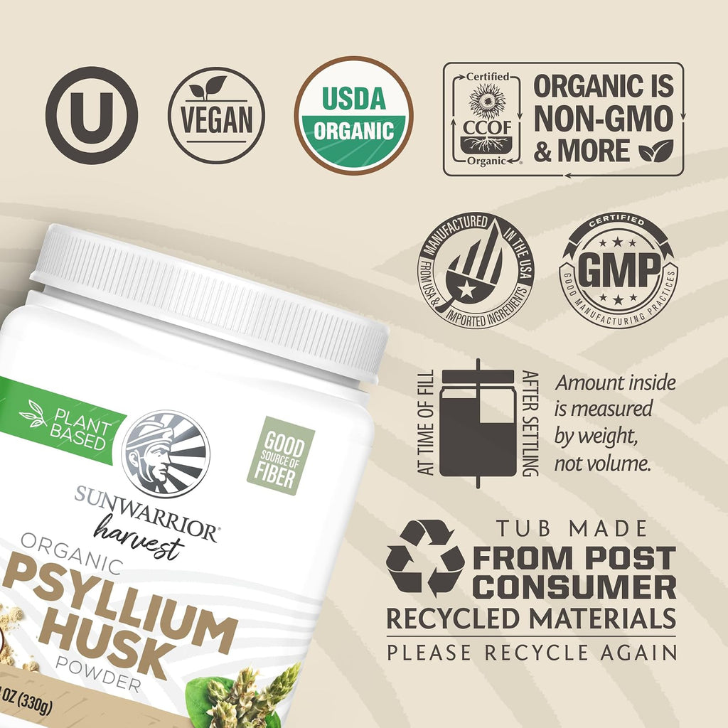 High-fibre psyllium husk supplement