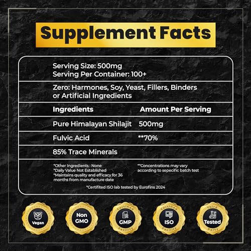 High grade Shilajit for health