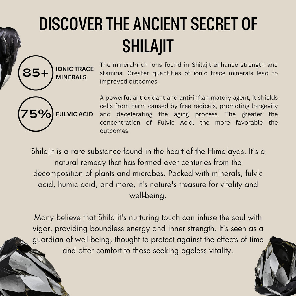 High-grade Shilajit for overall health