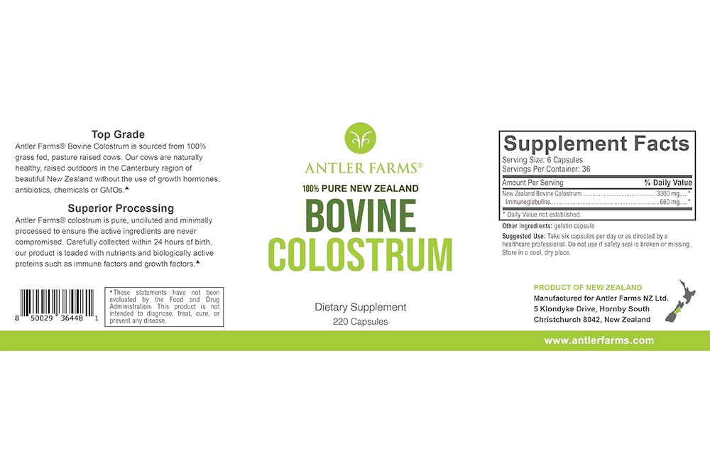 high IgG bovine colostrum supplement