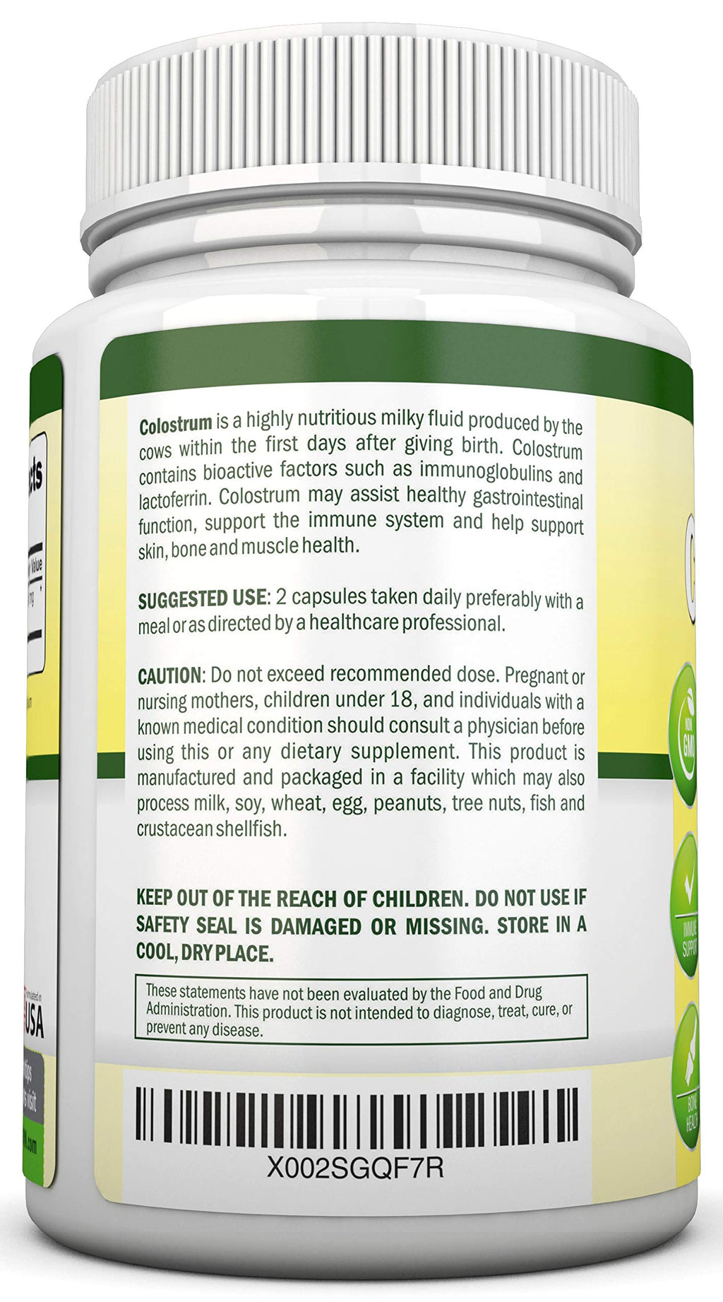 high IgG colostrum for immune boost