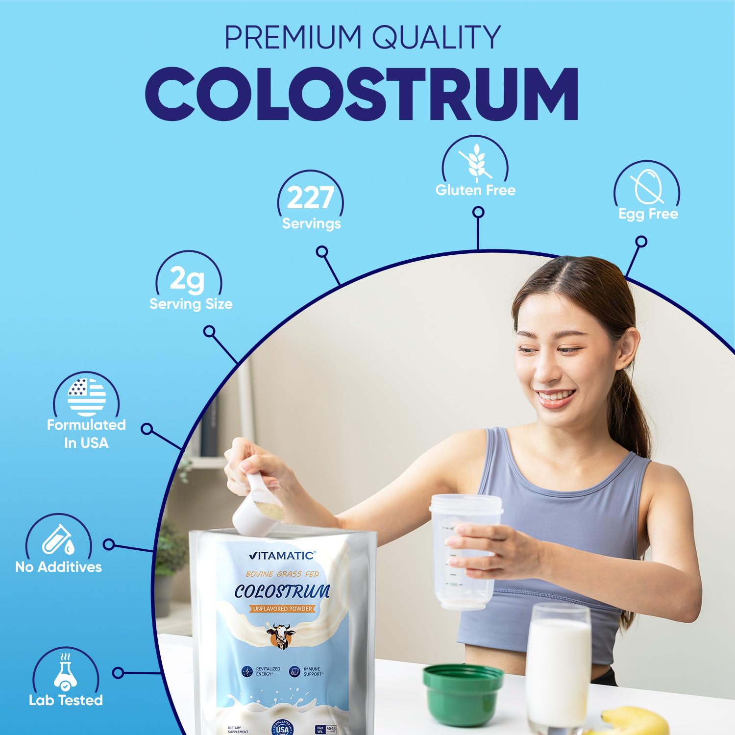 high IgG colostrum for immunity