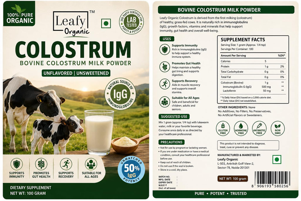 high IgG colostrum for optimal health