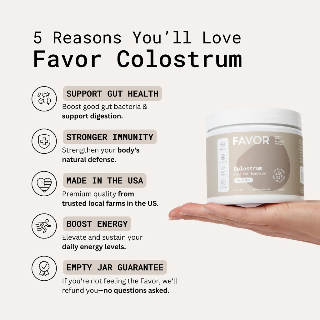 High IgG colostrum powder benefits