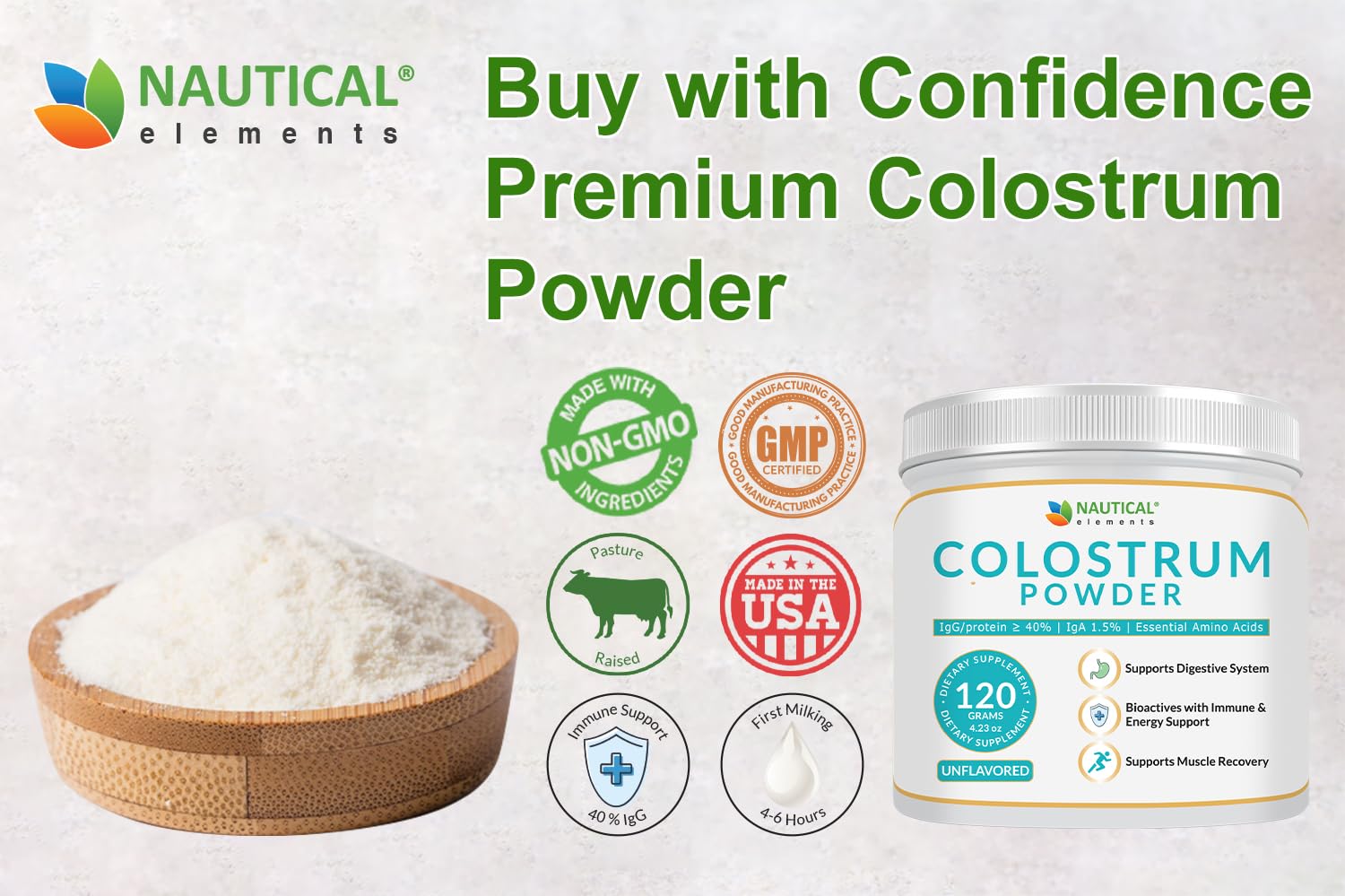 high IgG colostrum powder benefits