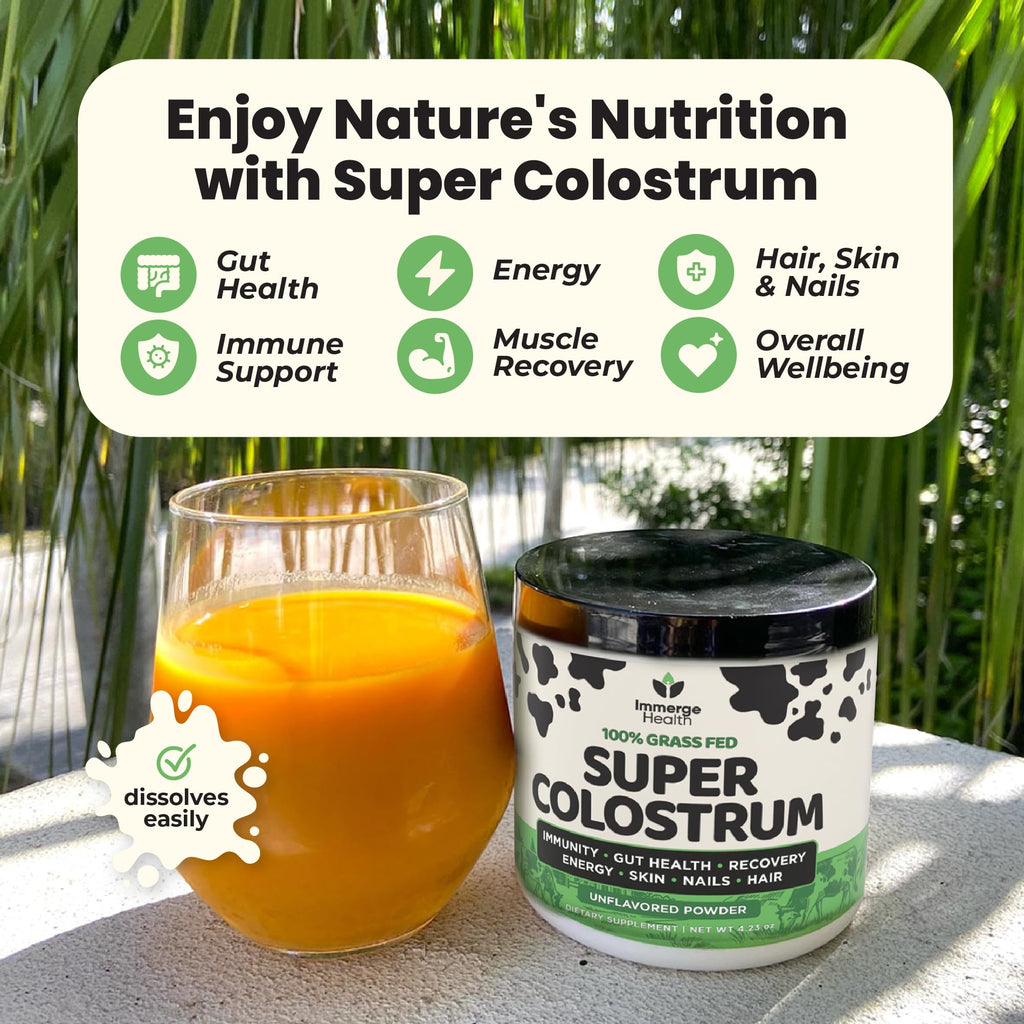 High IgG colostrum powder for bloating relief