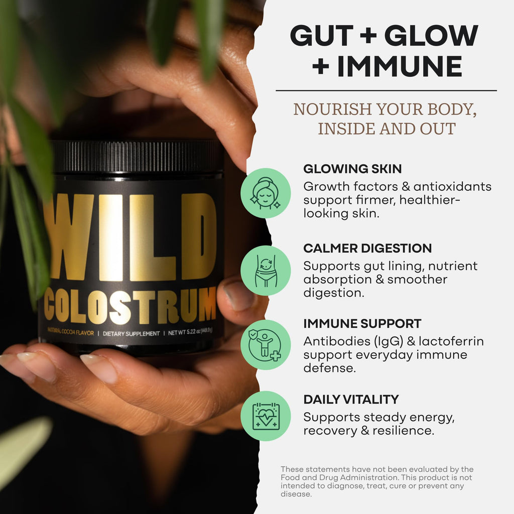 high IgG colostrum supplement benefits