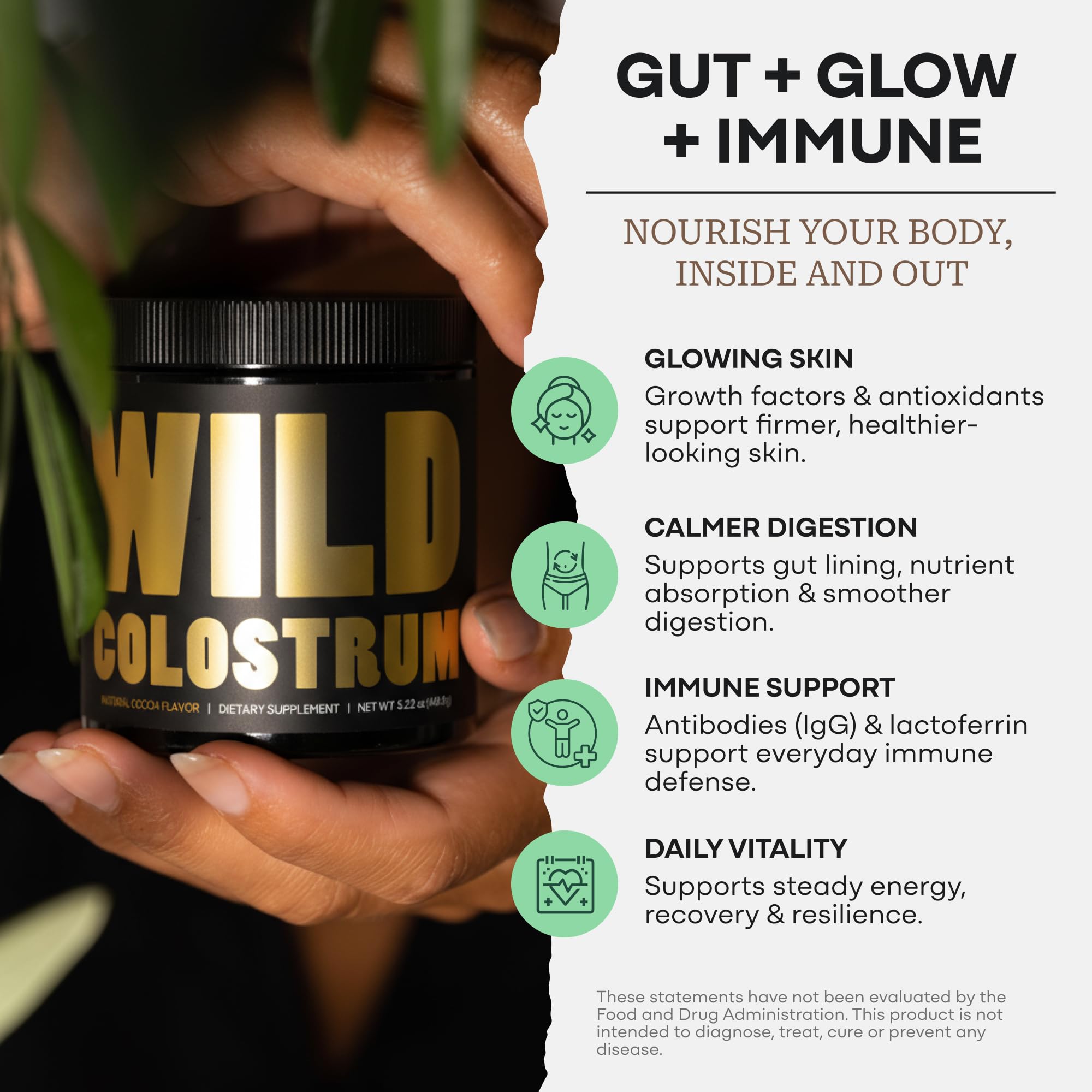 high IgG colostrum supplement benefits