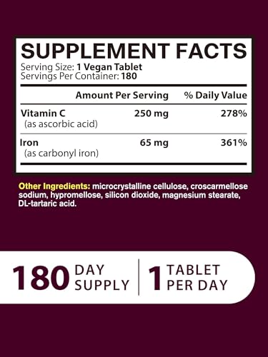 high iron content for active lifestyles