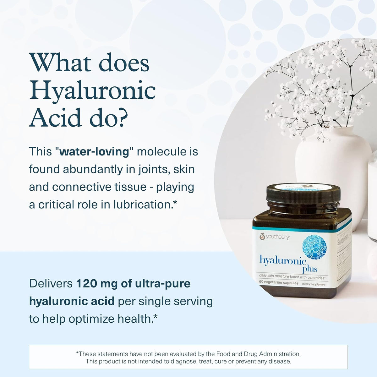 High molecular weight hyaluronic acid supplement