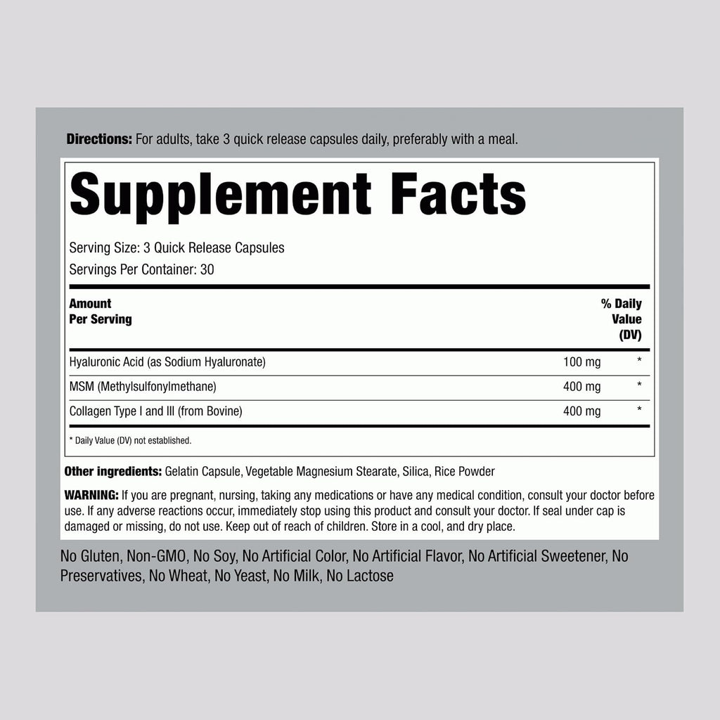 high molecular weight hyaluronic acid supplement