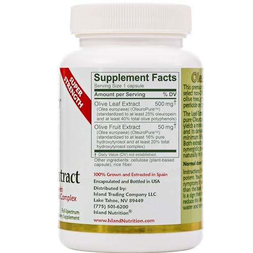 high oleuropein olive leaf extract