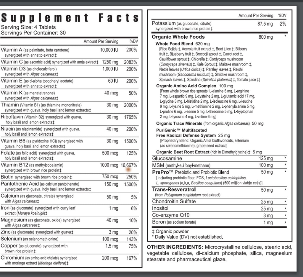 High ORAC antioxidant supplement
