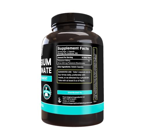 High potassium capsules for energy
