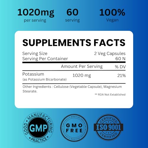 high potassium capsules for wellness