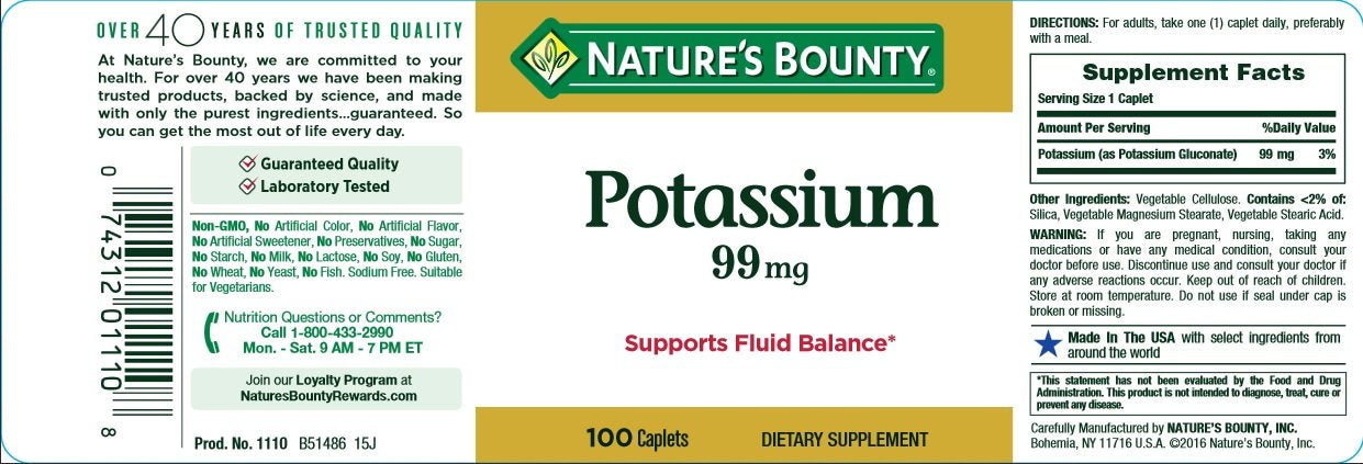 High potassium dietary supplement for fluid balance