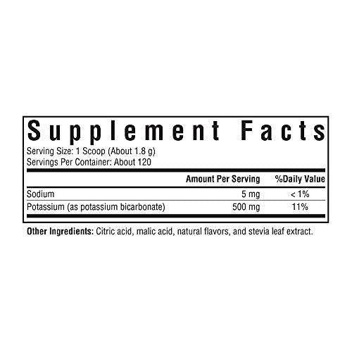 High potassium powder for energy