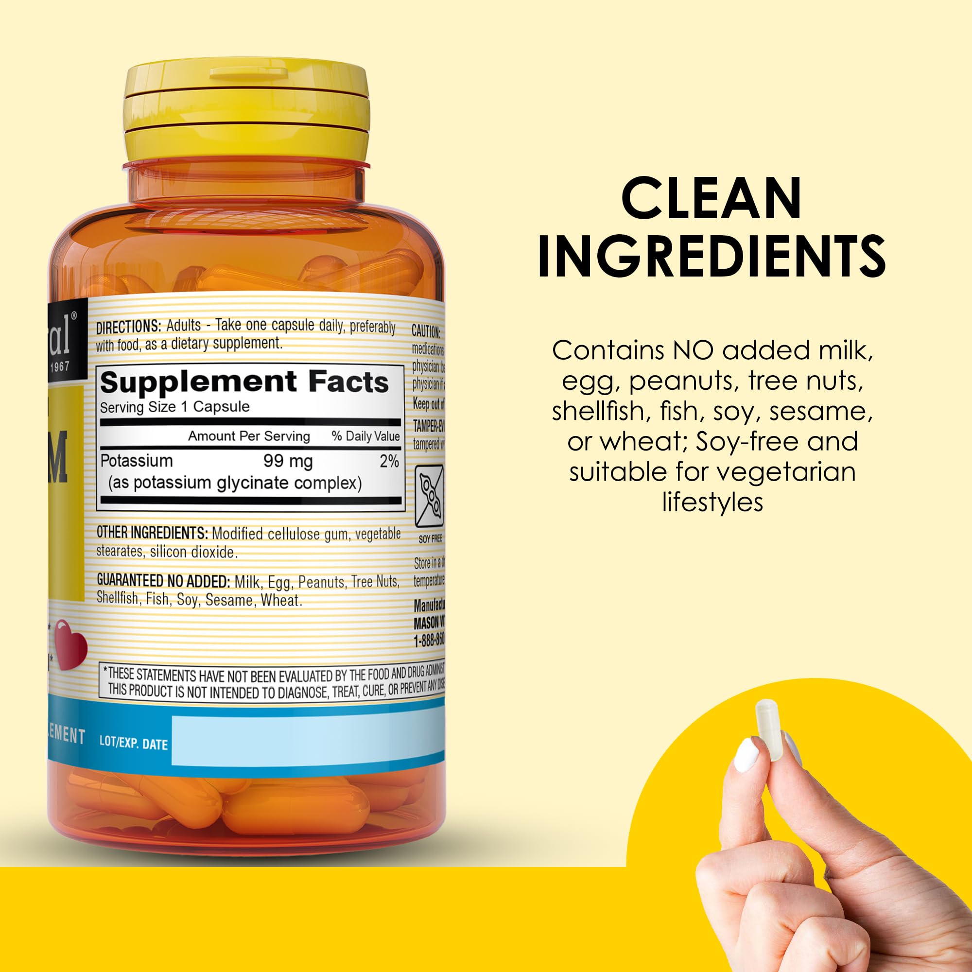 High potassium supplement for energy boost