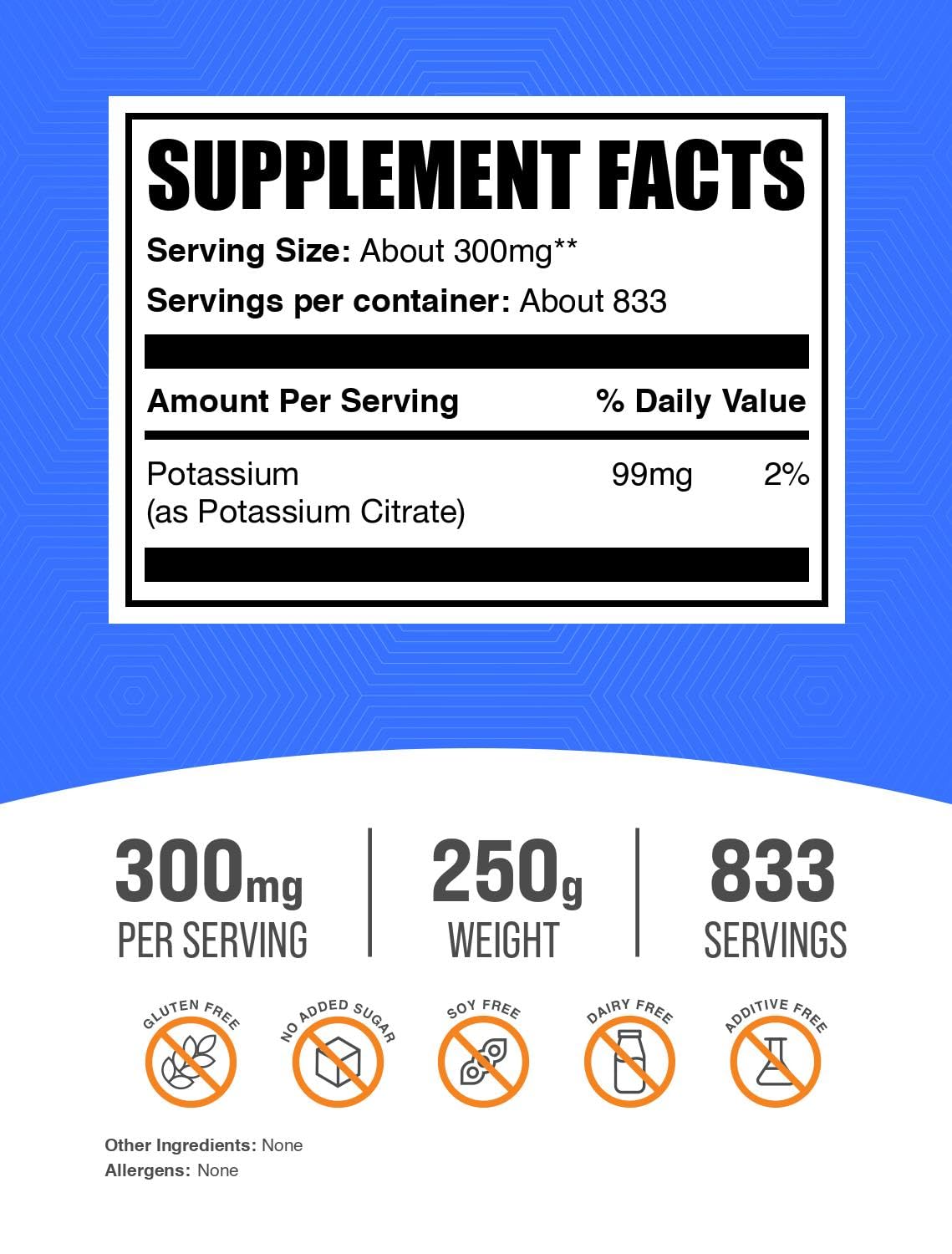 high potassium supplement for energy