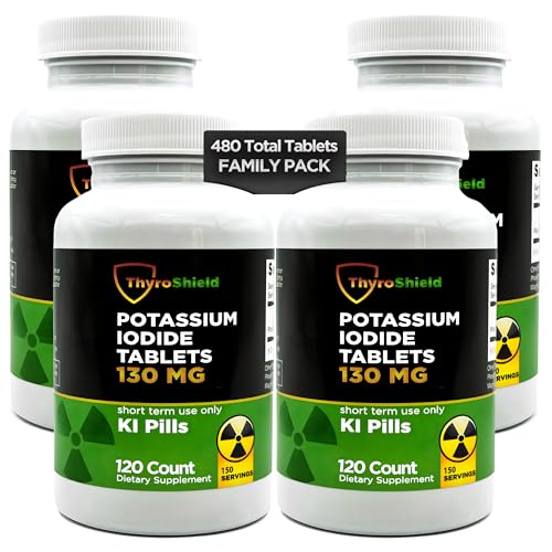 High potassium supplement for radiation protection