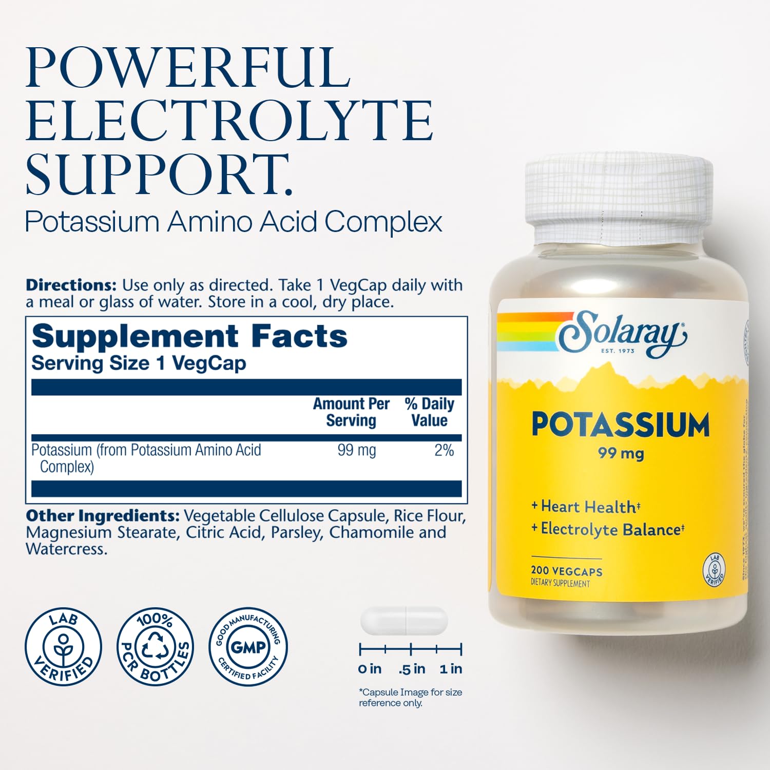 high potassium vegcaps for energy