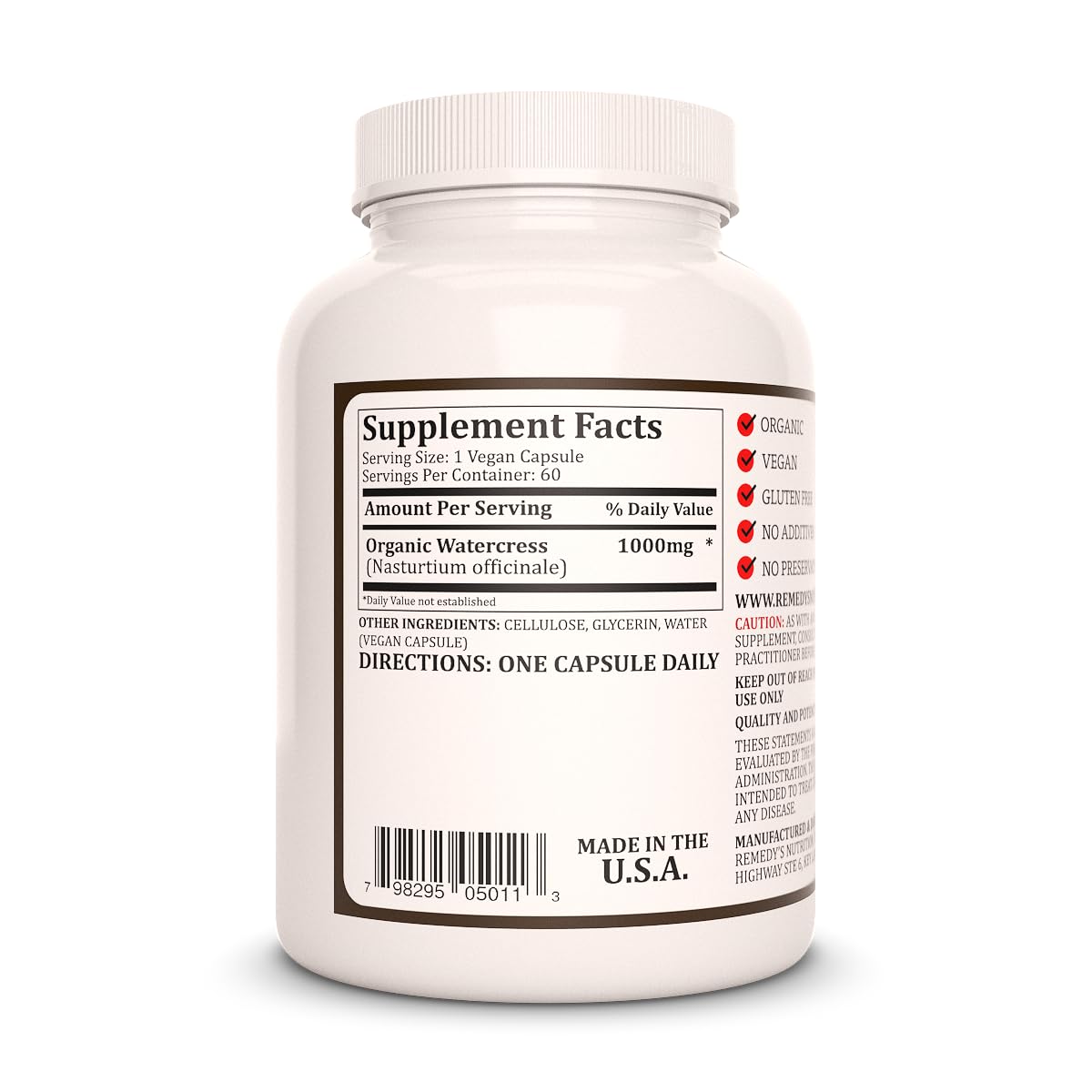 high potassium watercress supplement