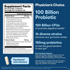 high potency 100 billion probiotics capsules