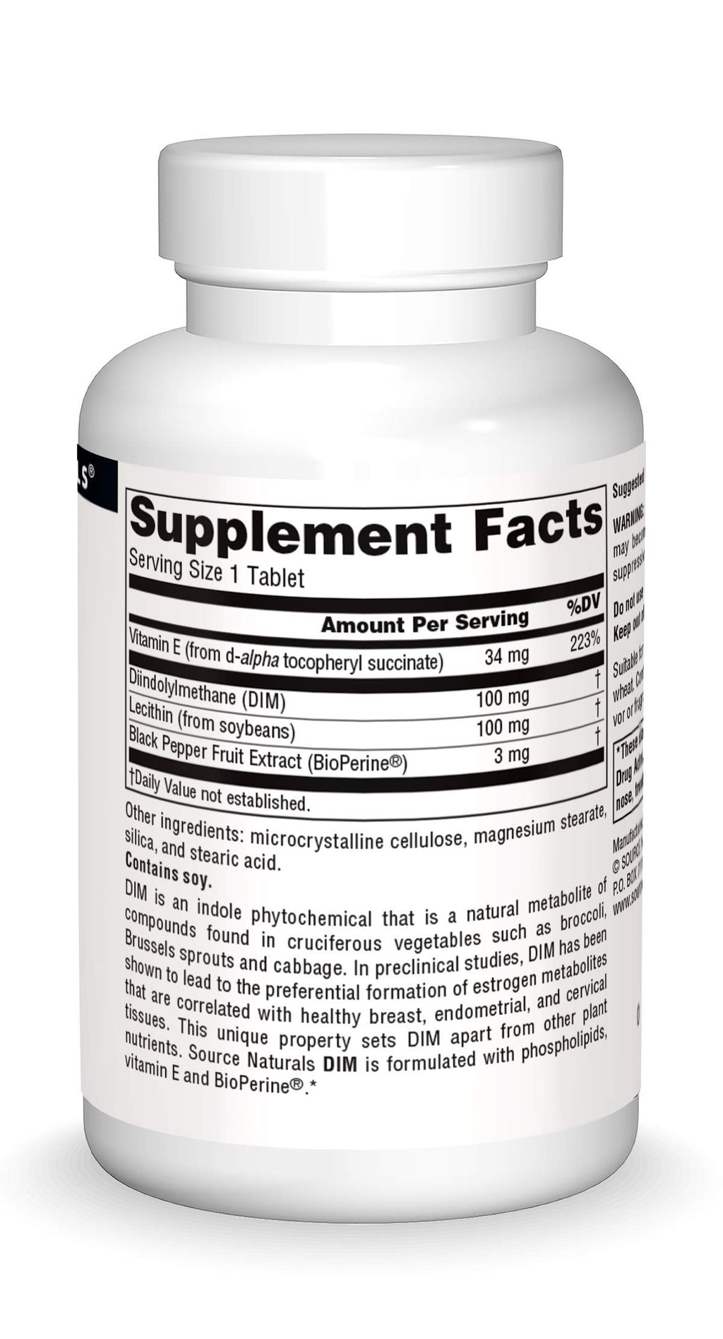 high potency 100 mg DIM tablets