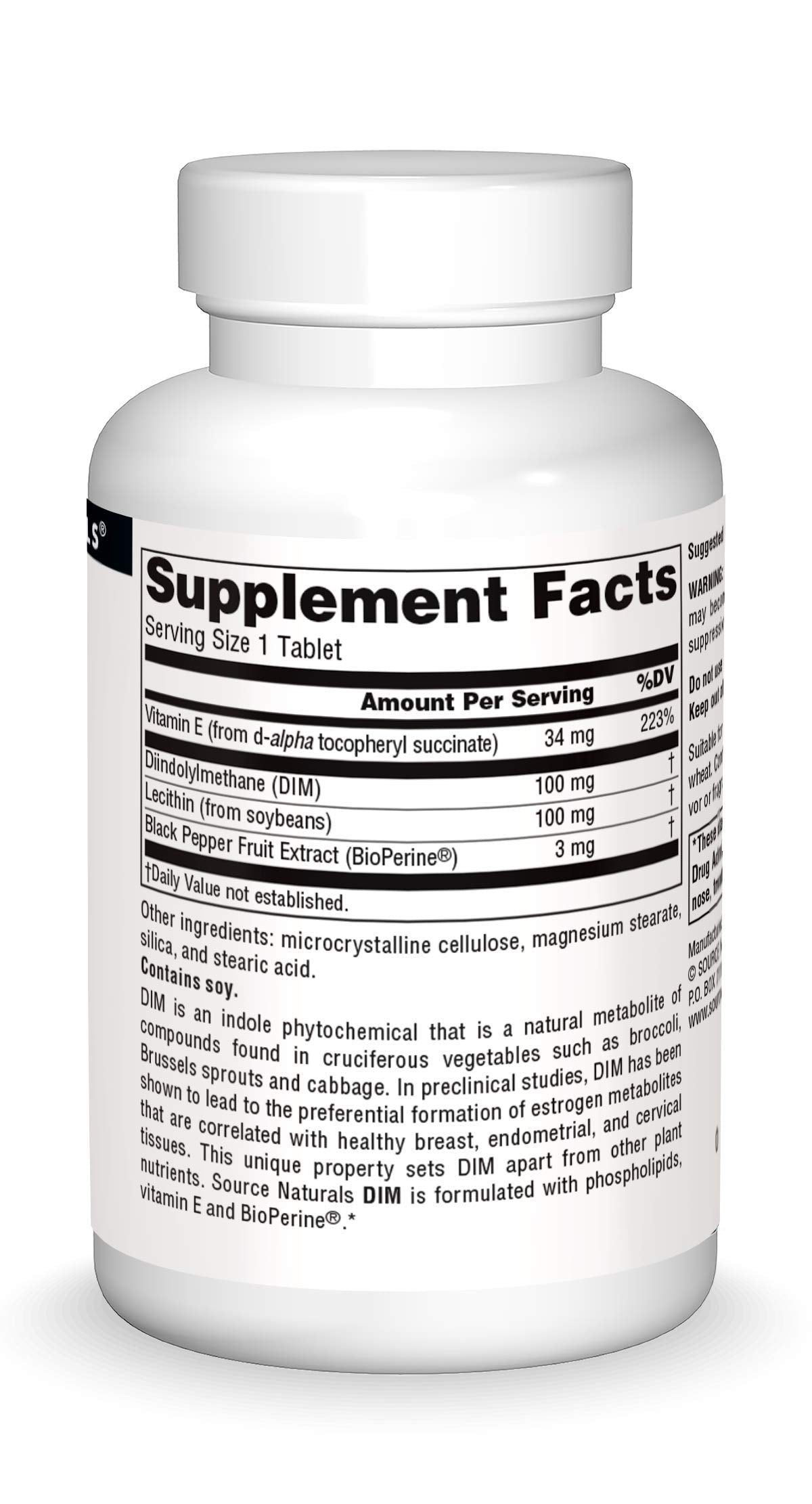 high potency 100 mg DIM tablets