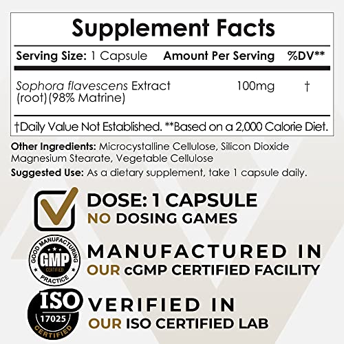 High potency 100mg Matrine capsules