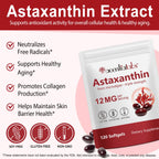 High potency 12 mg Astaxanthin capsules