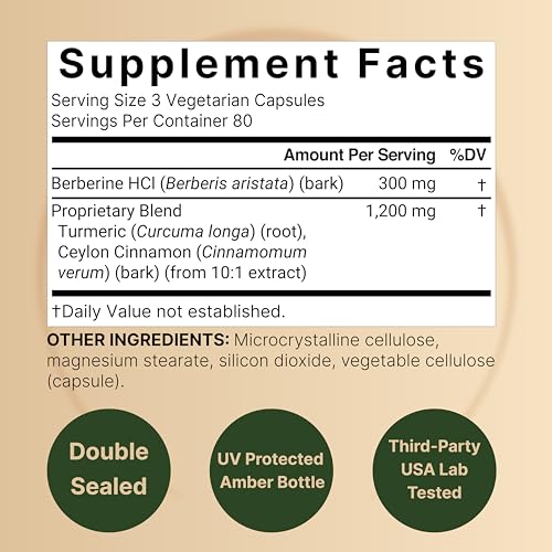 high potency 1500mg berberine capsules