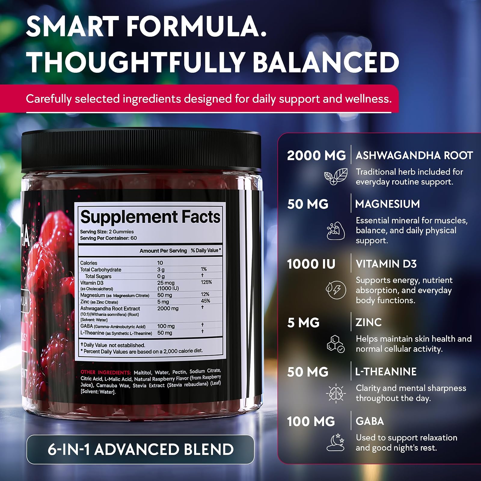 high potency 2000 mg ashwagandha gummies