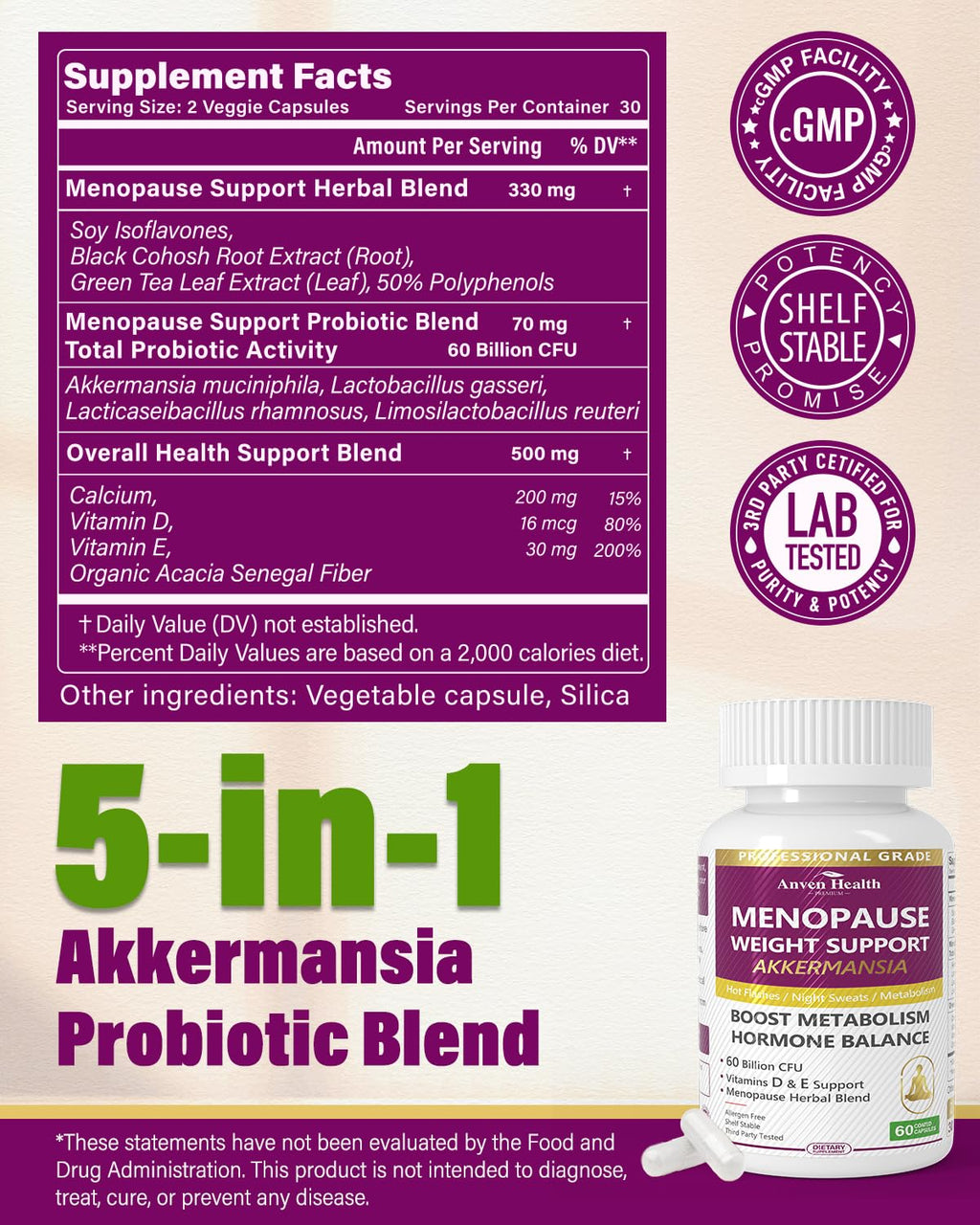 high potency 50 billion CFU probiotics