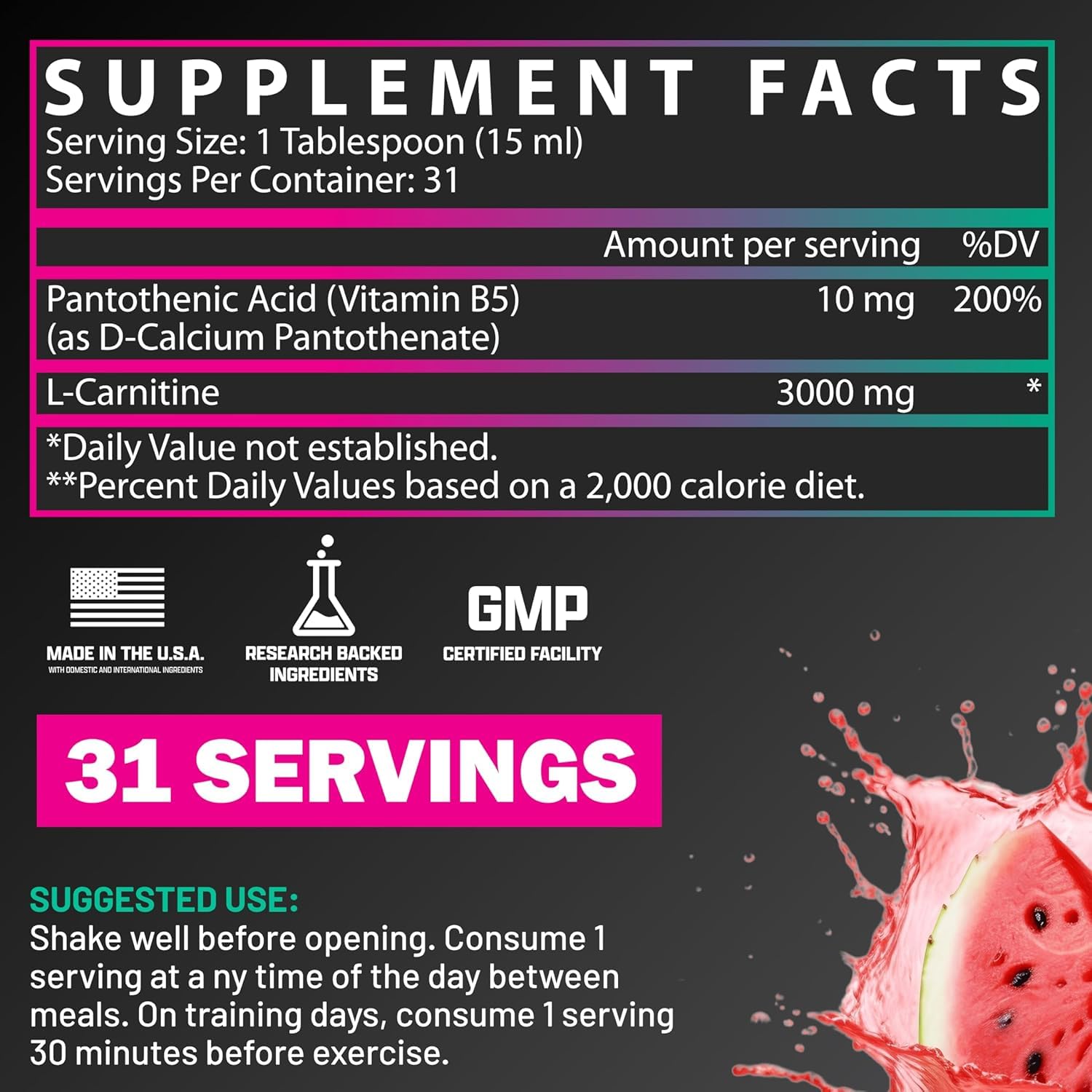 high potency acetyl L-Carnitine formula