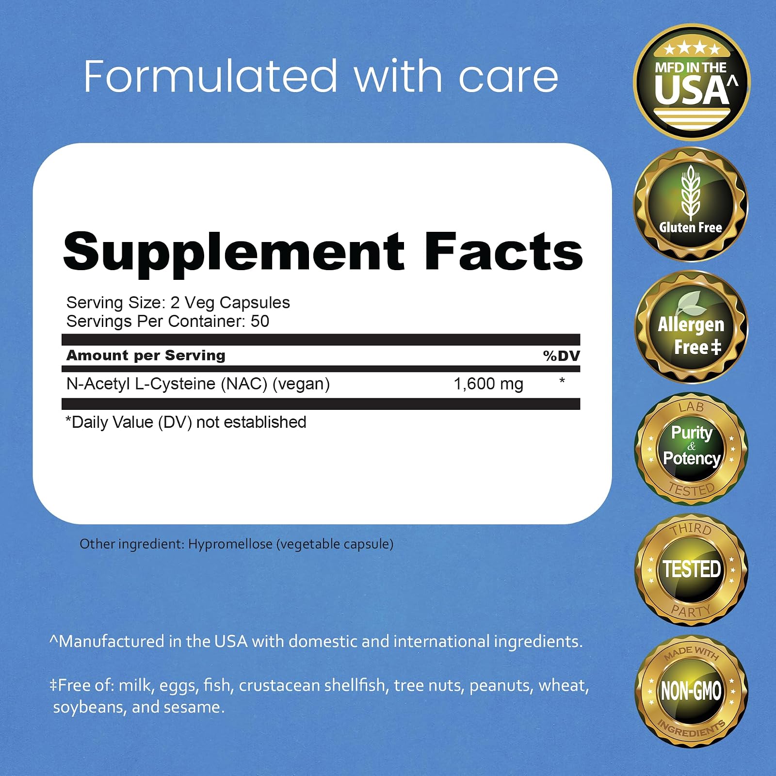 High potency acetyl l-carnitine supplement