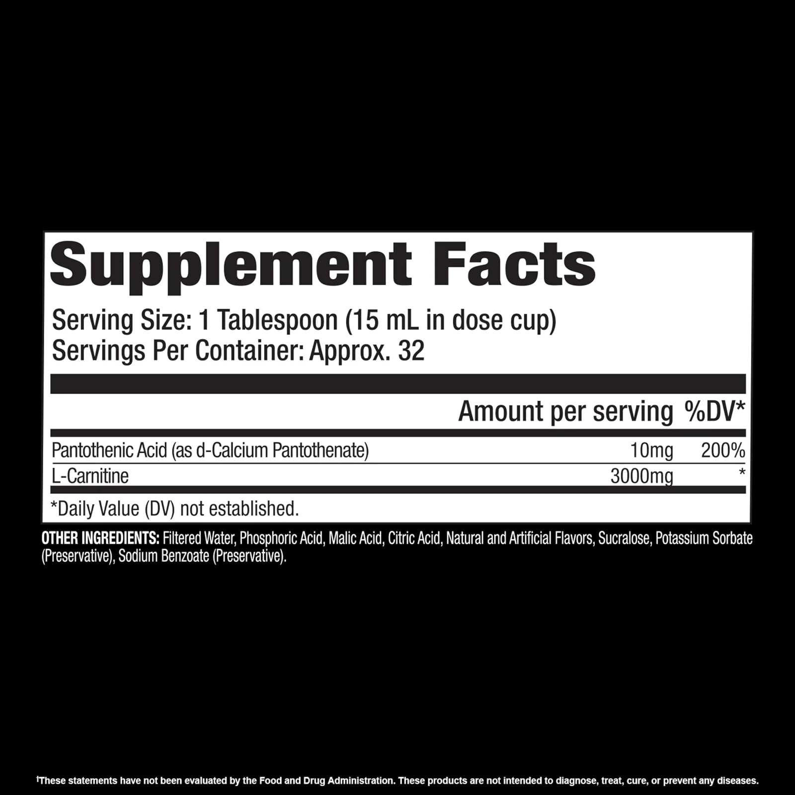 high potency acetyl l-carnitine supplement