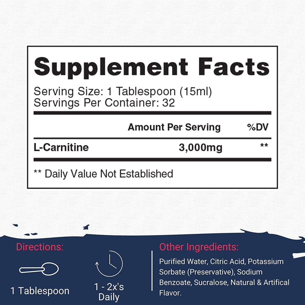High potency acetyl L-Carnitine supplement