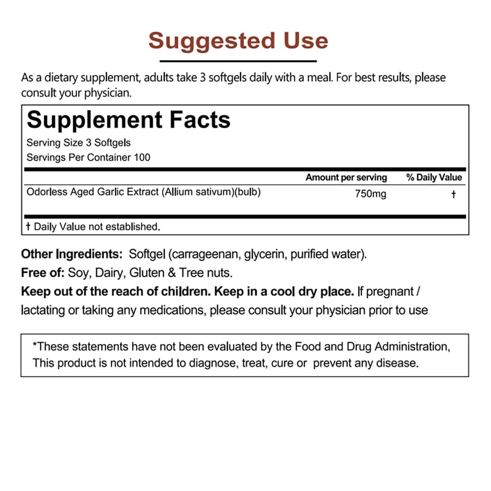 high potency aged garlic extract