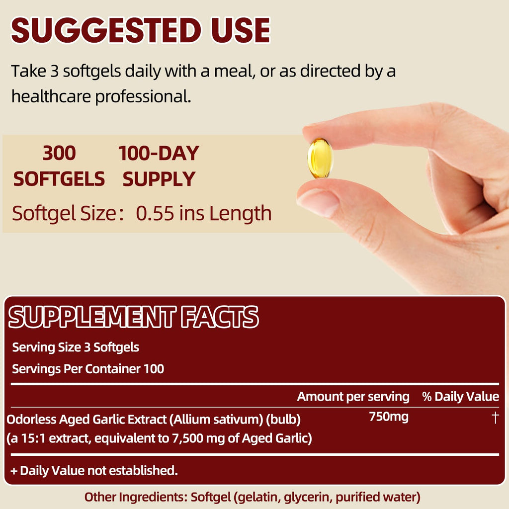 high potency aged garlic softgels