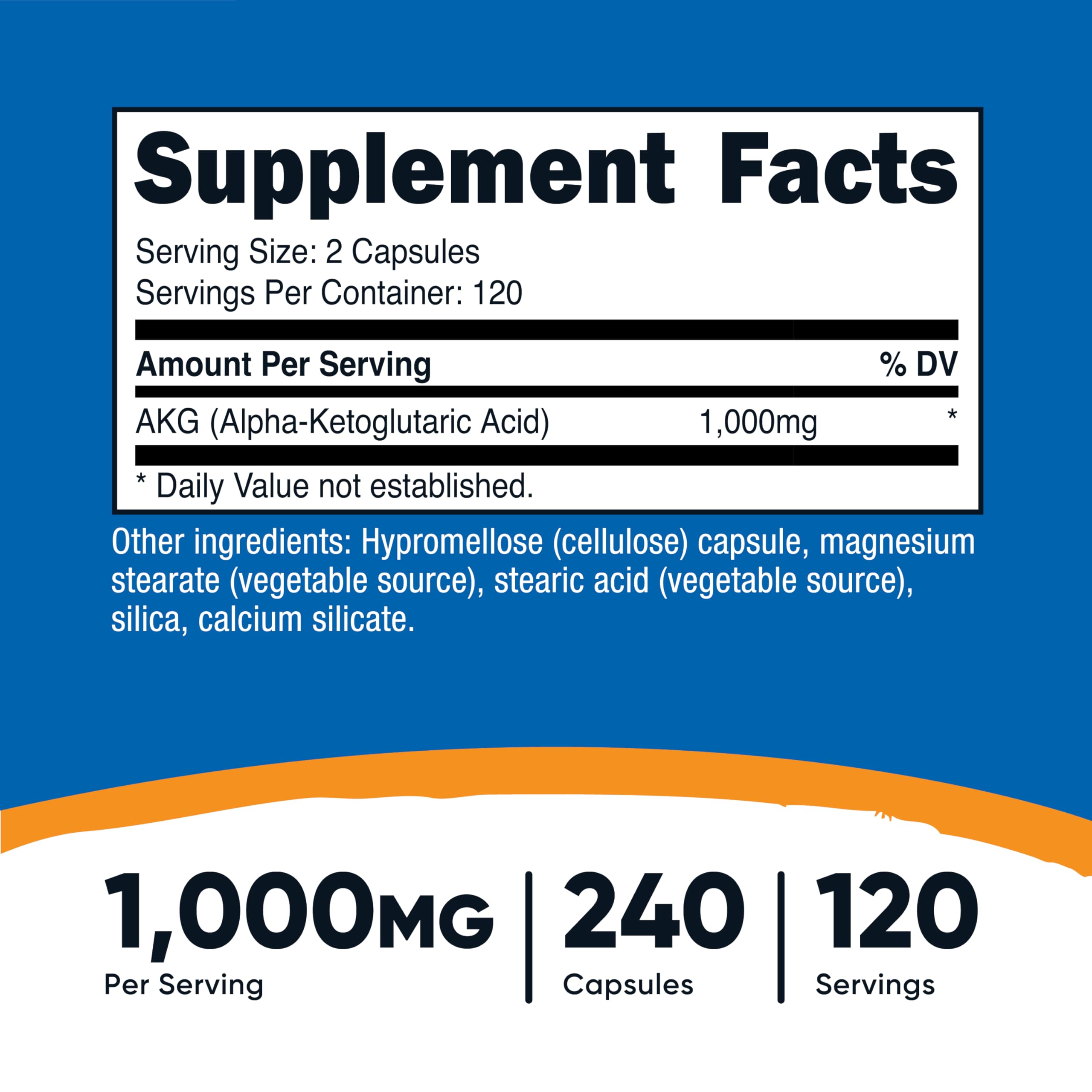 high potency AKG capsules for recovery