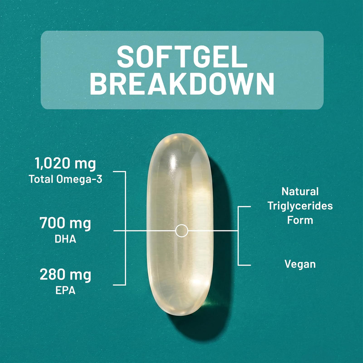 high potency algae oil capsules