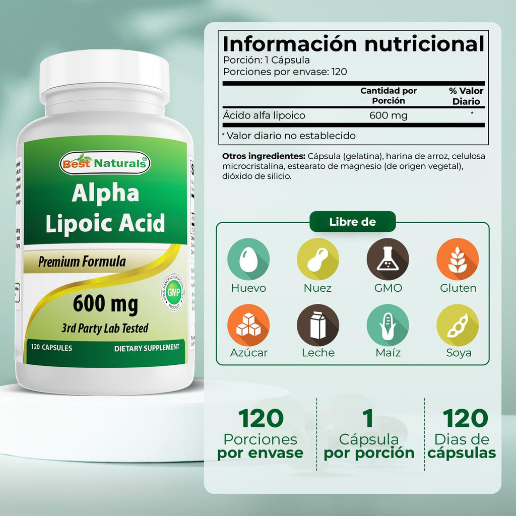 high potency alpha lipoic acid capsules