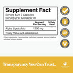 high potency alpha lipoic acid capsules