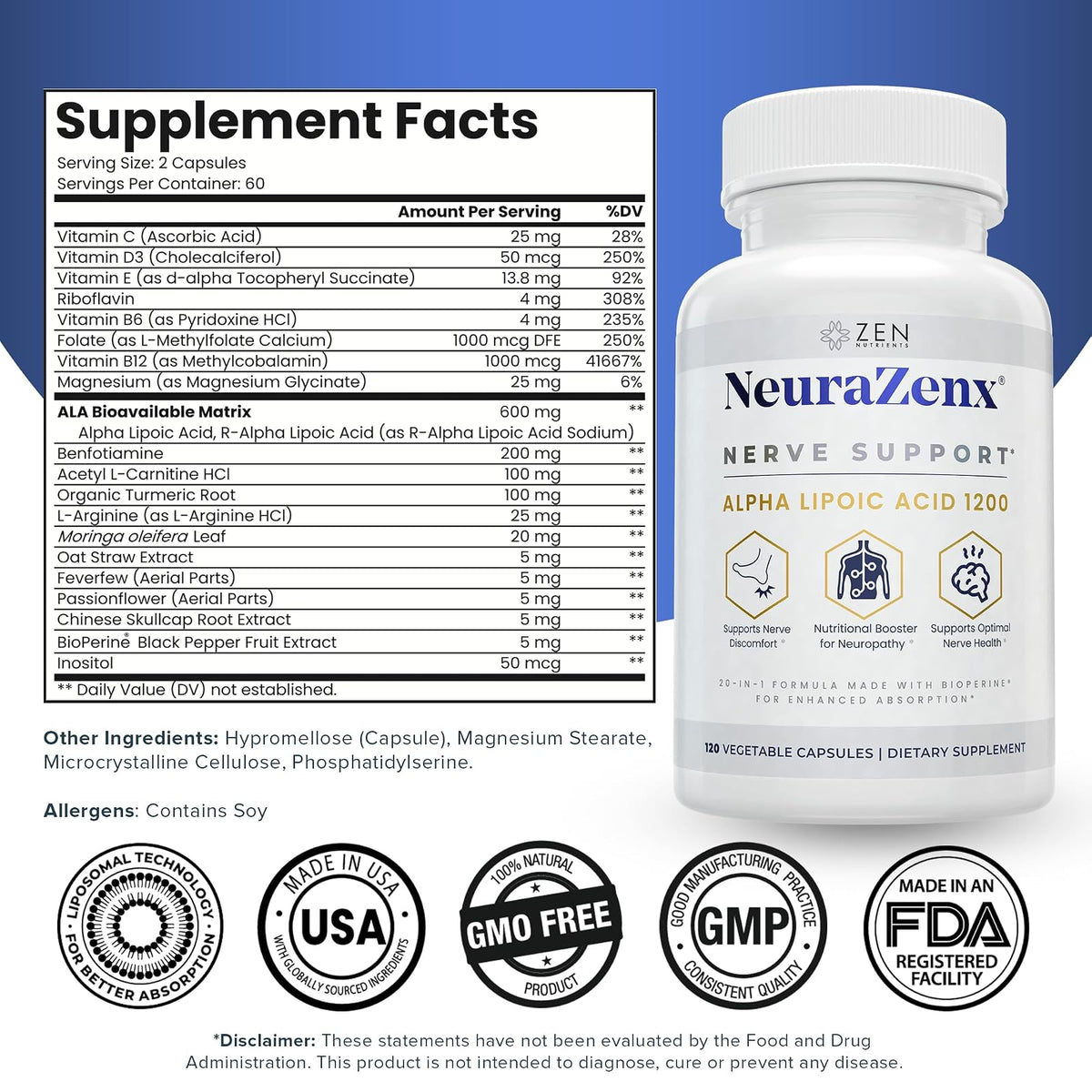 high potency alpha lipoic acid capsules