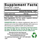 high potency alpha lipoic acid capsules
