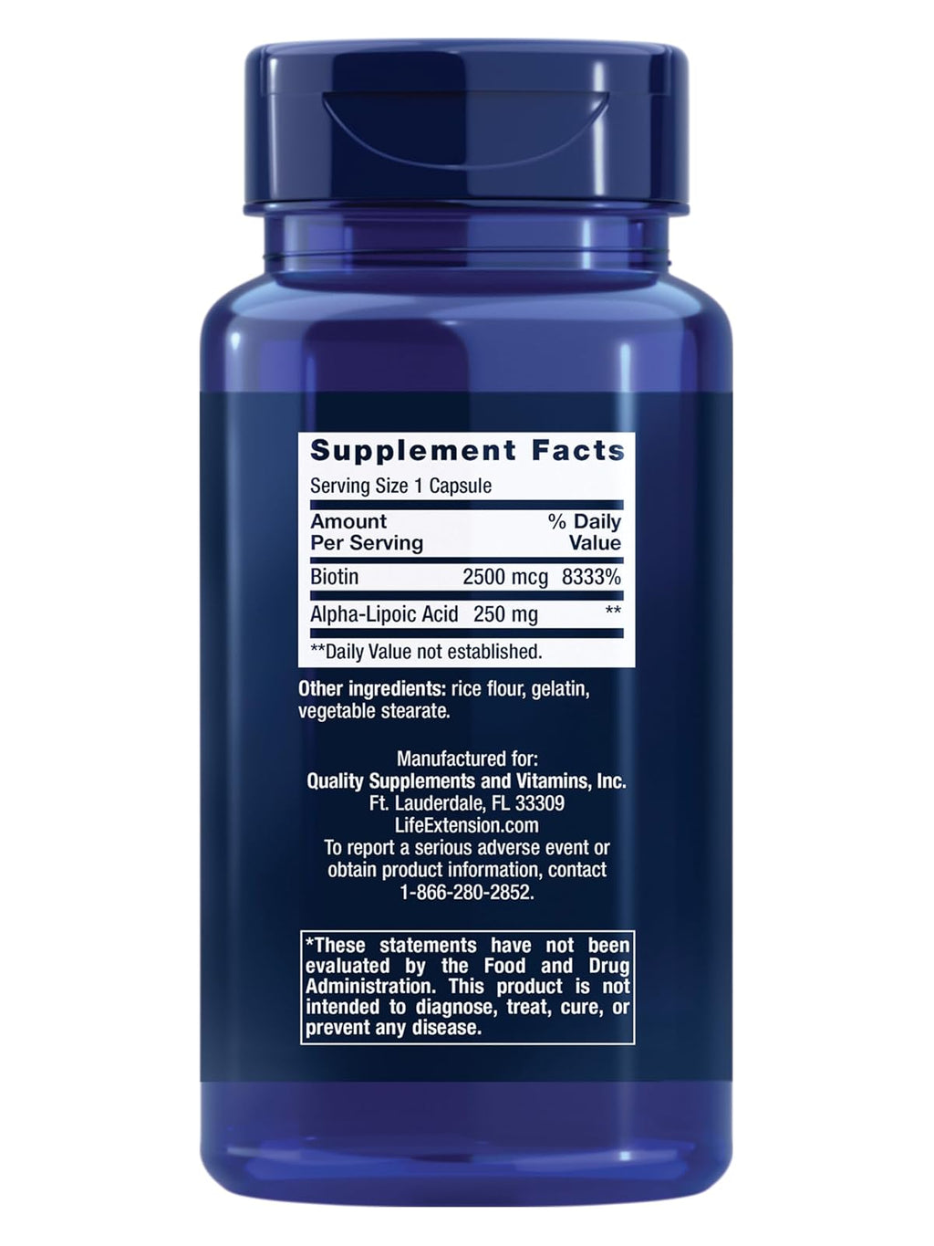high potency alpha lipoic acid capsules