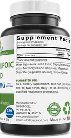 high potency alpha lipoic acid supplement